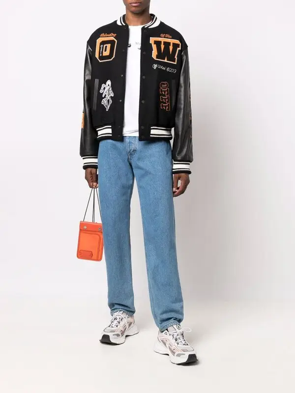Off-White Varity Leather Jacket