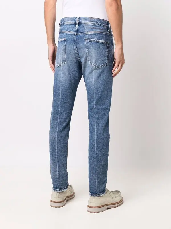 DIESEL® Whiskering Effect Slim-fit Jeans