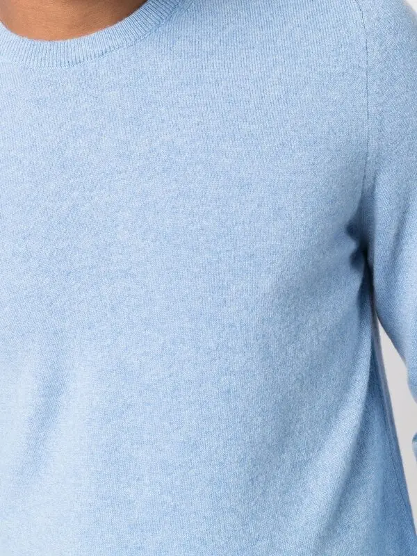 Fedeli Fine Knit Cashmere Jumper - Blue
