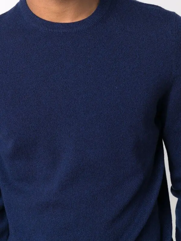 Fedeli Fine Knit Cashmere Jumper - Blue