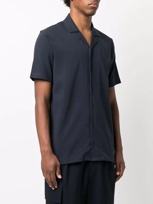 Sunspel Button-up Polo Shirt - Blue
