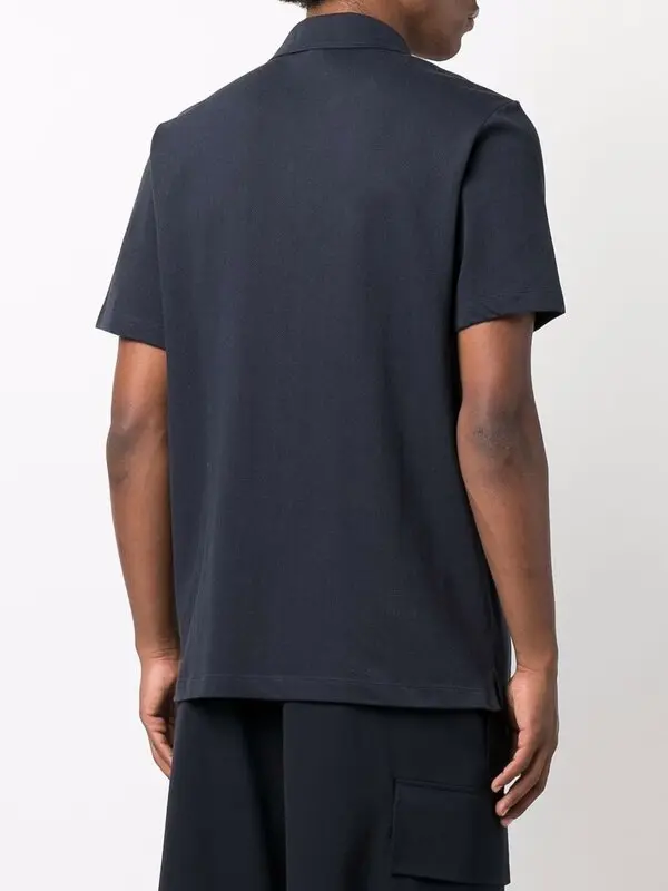 Sunspel Button-up Polo Shirt - Blue