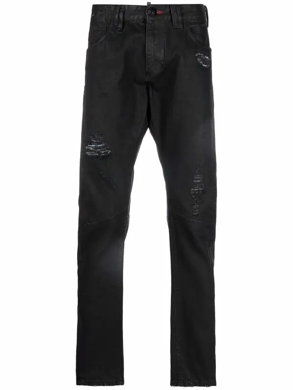 Philipp Plein Distressed Skinny-cut Jeans