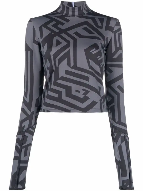 Alexander McQueen Geometric-print Top