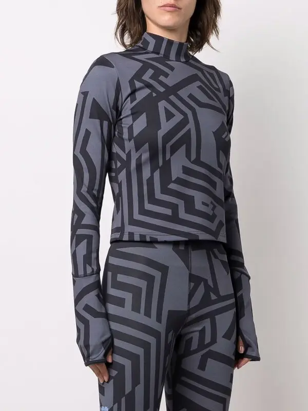 Alexander McQueen Geometric-print Top