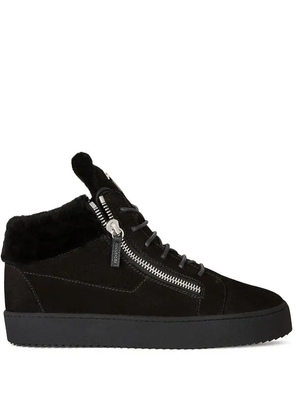GIUSEPPE ZANOTTI Kriss Winter Mid-top Sneakers - Black