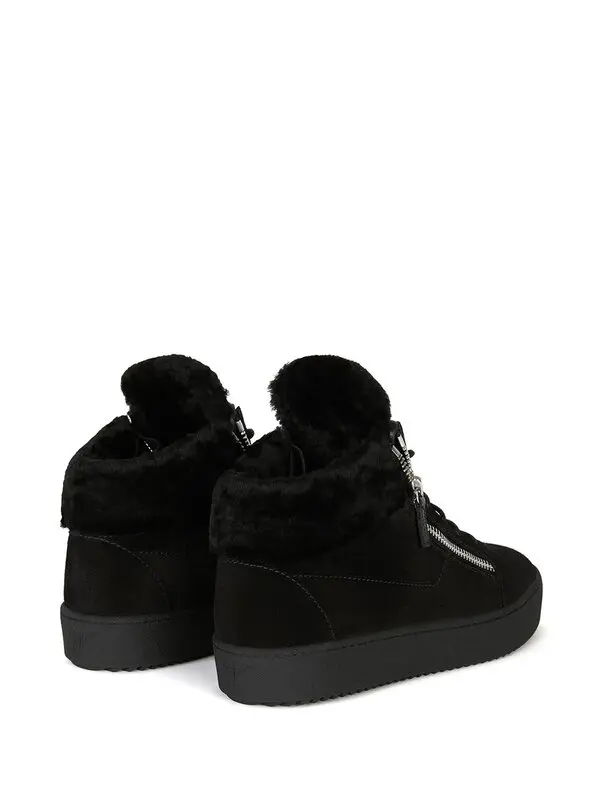 GIUSEPPE ZANOTTI Kriss Winter Mid-top Sneakers - Black