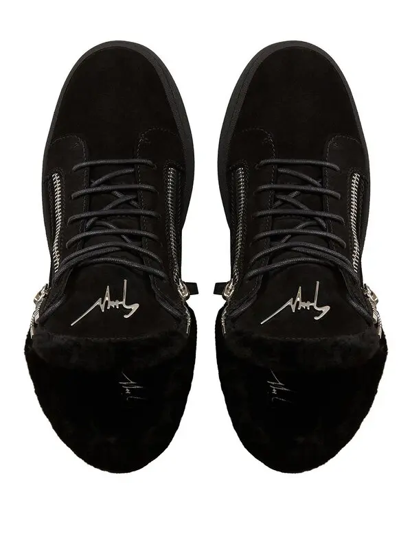 GIUSEPPE ZANOTTI Kriss Winter Mid-top Sneakers - Black