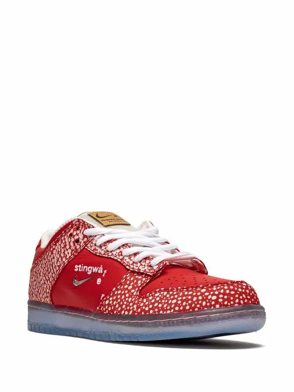 Nike X Stingwater Sb Dunk Low Magic Mushroom Sneakers Red