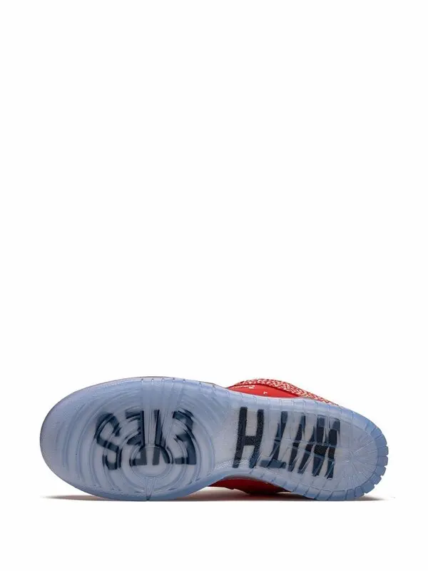 Nike X Stingwater Sb Dunk Low Magic Mushroom Sneakers - Red