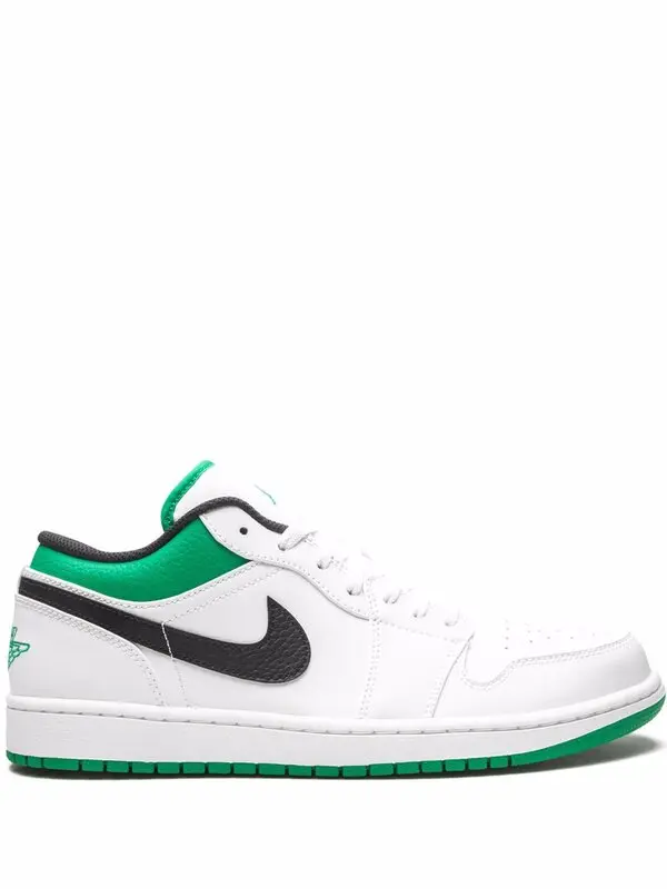 JORDAN Air 1 Low/lucky Green Sneakers - White