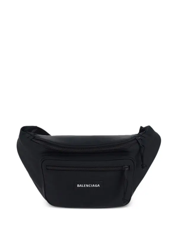 Balenciaga Explorer Logo-patch Belt Bag - Black