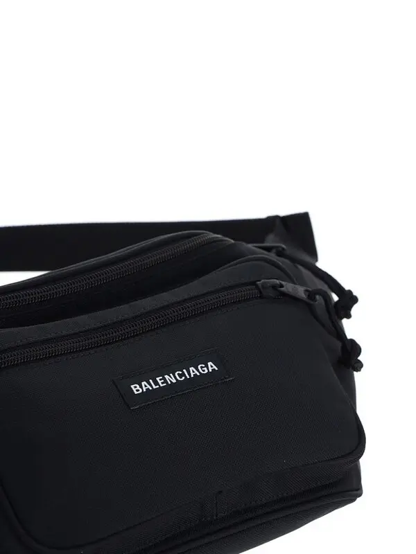 Balenciaga Explorer Logo-patch Belt Bag - Black