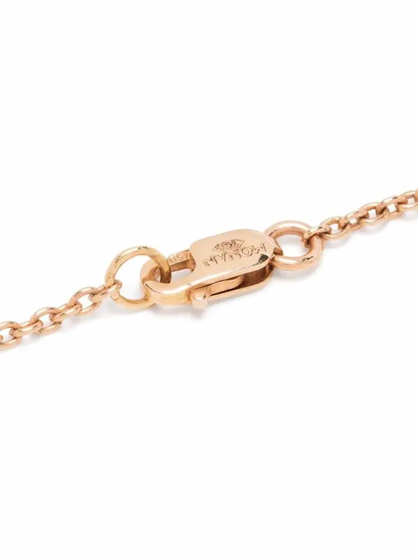 MONAN 18kt Rose Gold Evil Eye Diamond, Sapphire, And Ruby Bracelet