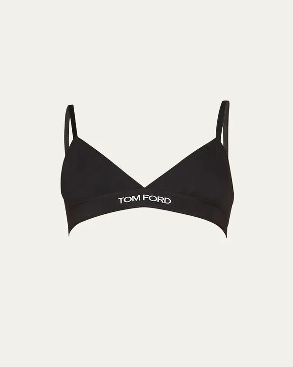 TOM FORD Contrast Logo-band Bra