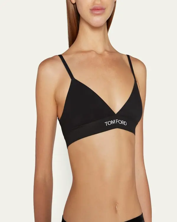 TOM FORD Contrast Logo-band Bra