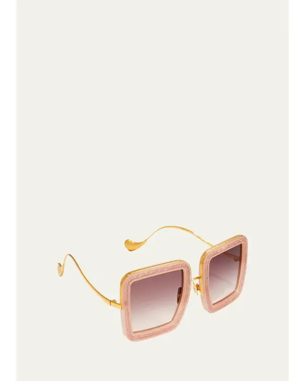 Anna-Karin Karlsson Beaming Sky Square Sunglasses - Pink