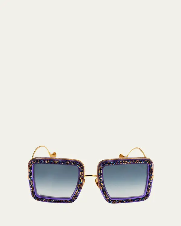Anna-Karin Karlsson Beaming Sky Square Sunglasses - Purple