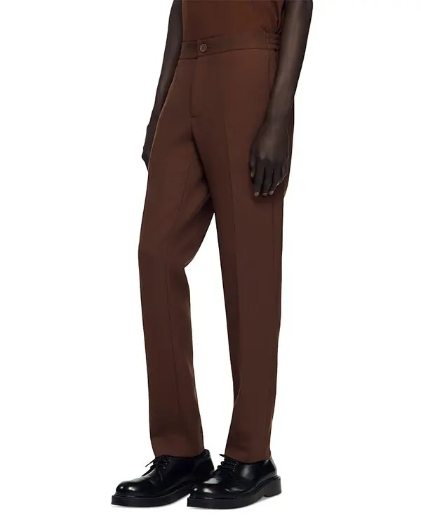 Sandro Jersey Pants - Cognac