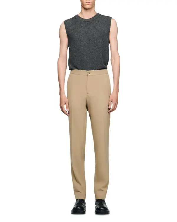 Sandro Jersey Pants - Light Taupe