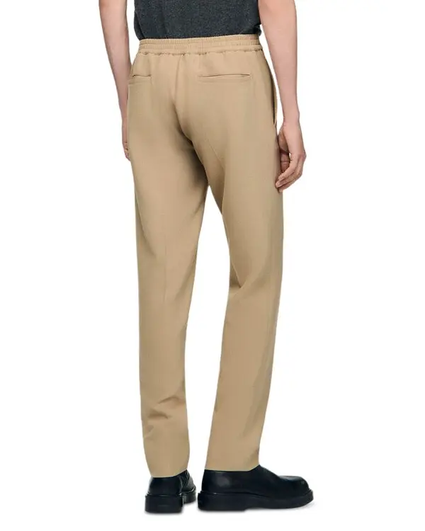 Sandro Jersey Pants - Light Taupe