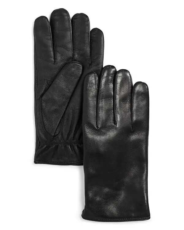 Bloomingdale'S Cashmere Lined Tech Gloves - Black