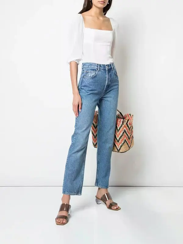 REFORMATION Cynthia High-rise Straight Jeans