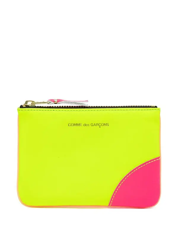 Comme Des Garçons Super Fluo Leather Pouch - Yellow