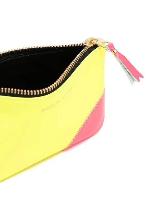 Comme Des Garçons Super Fluo Leather Pouch - Yellow