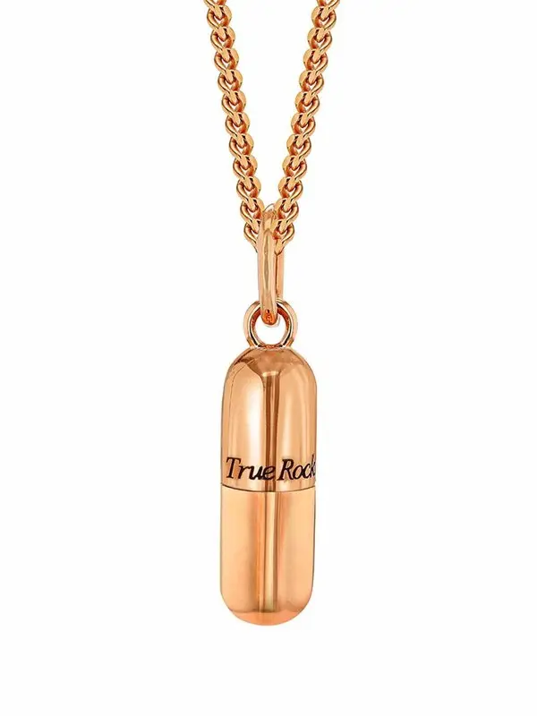 TRUE ROCKS Mini Pill Necklace - Pink
