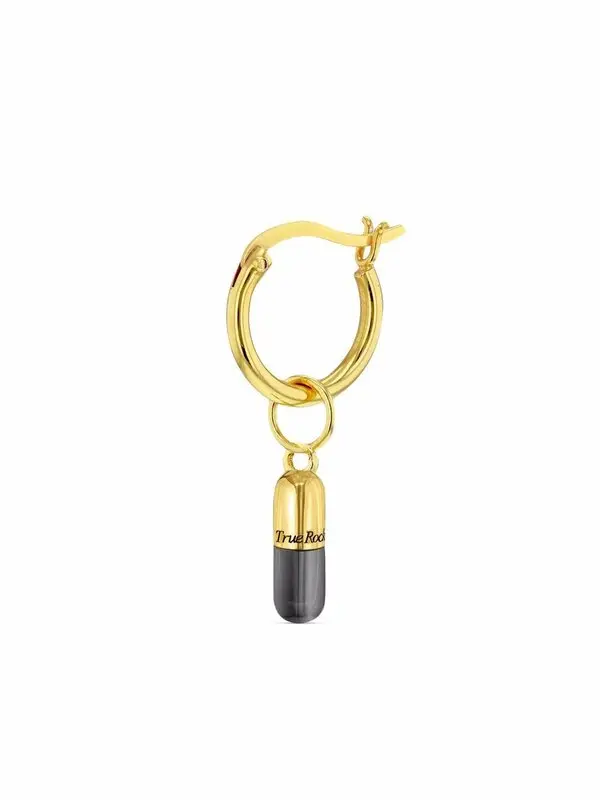 TRUE ROCKS Mini Pill Hoop Earring - Gold