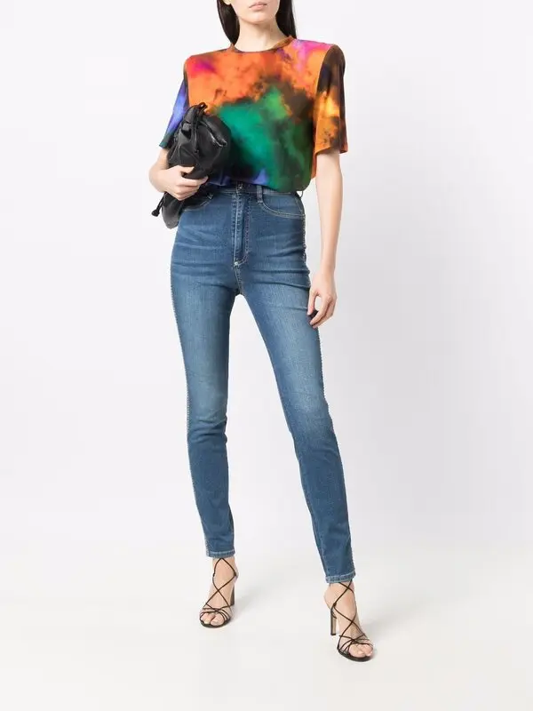 Philipp Plein Super-high Waisted Skinny Jeans - Blue