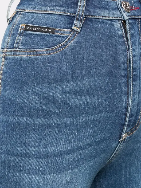Philipp Plein Super-high Waisted Skinny Jeans - Blue