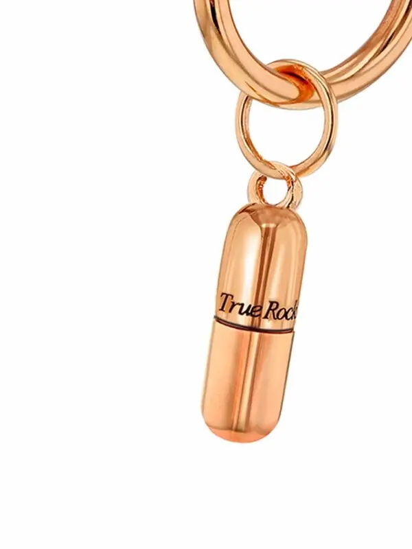 TRUE ROCKS Mini Pill Hoop Earring - Pink