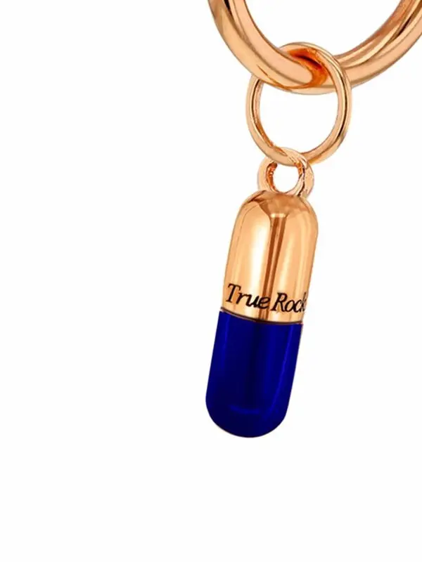 TRUE ROCKS Mini Pill Hoop Earring - Pink