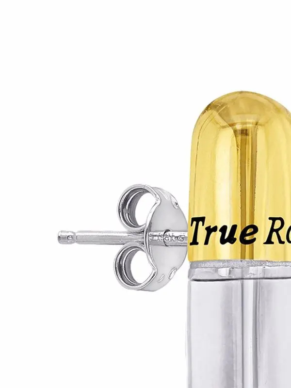 TRUE ROCKS Pill Stud Earring - Silver