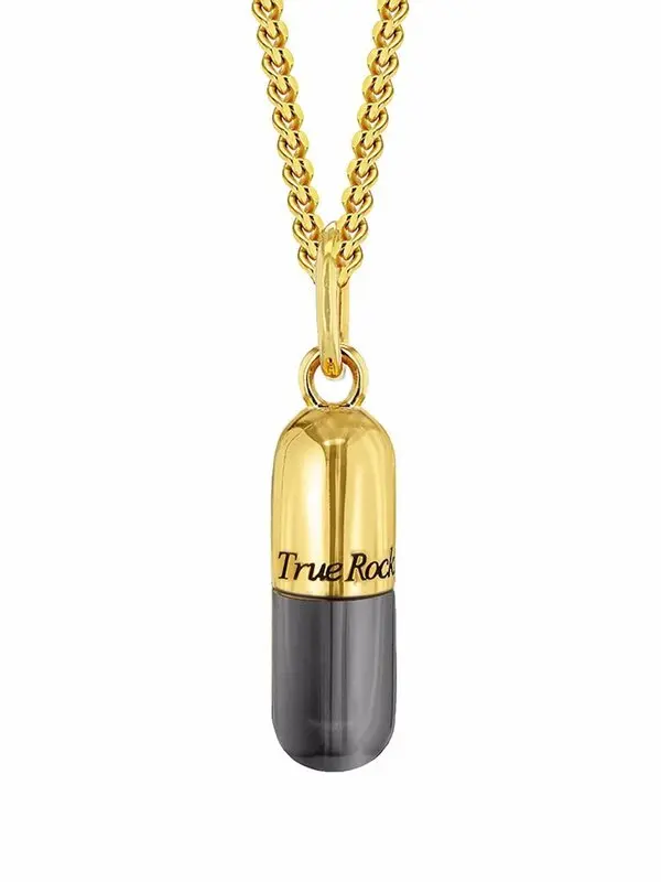TRUE ROCKS Mini Pill Necklace - Gold