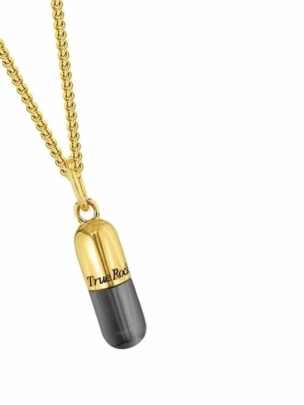 TRUE ROCKS Mini Pill Necklace - Gold
