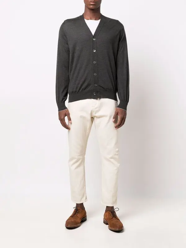 Brunello Cucinelli V-neck Cashmere-silk Cardigan