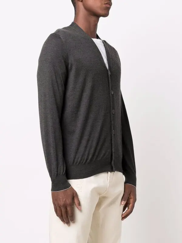 Brunello Cucinelli V-neck Cashmere-silk Cardigan