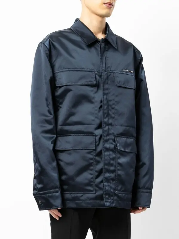 1017 Alyx 9sm Satin-finish Jacket - Blue