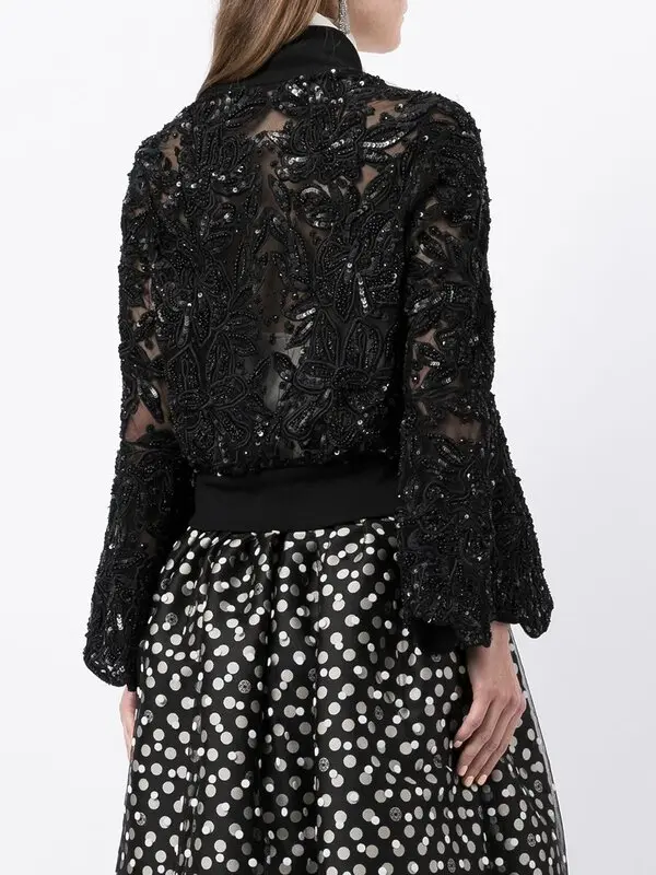 Elie Saab Sequin-embellished Jacket