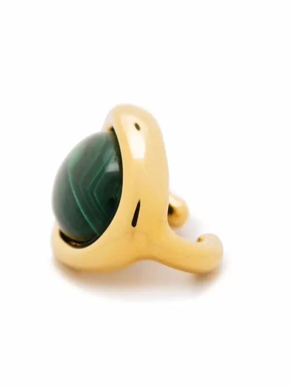 Charlotte Chesnais Neo Turtle Malachite Earcuff