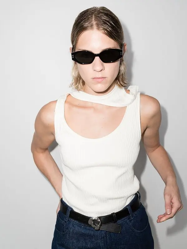GENTLE MONSTER Ghost 01 Oval-frame Sunglasses