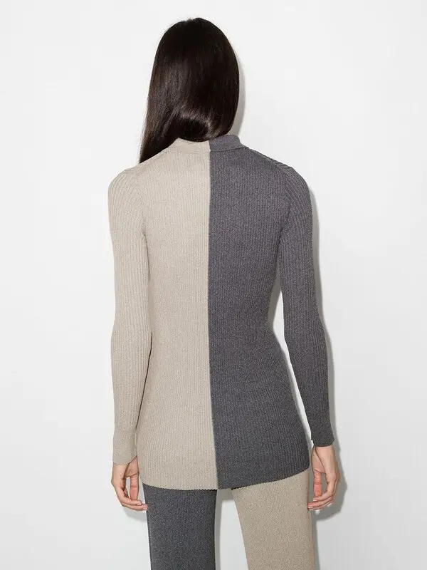 Staud Milton Two-tone Cardigan