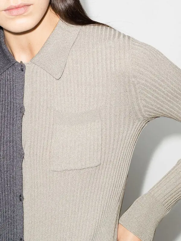 Staud Milton Two-tone Cardigan