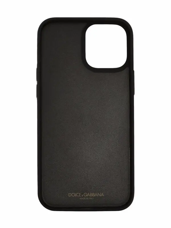 Dolce & Gabbana Logo Plate Calfskin Iphone 12 Pro Case