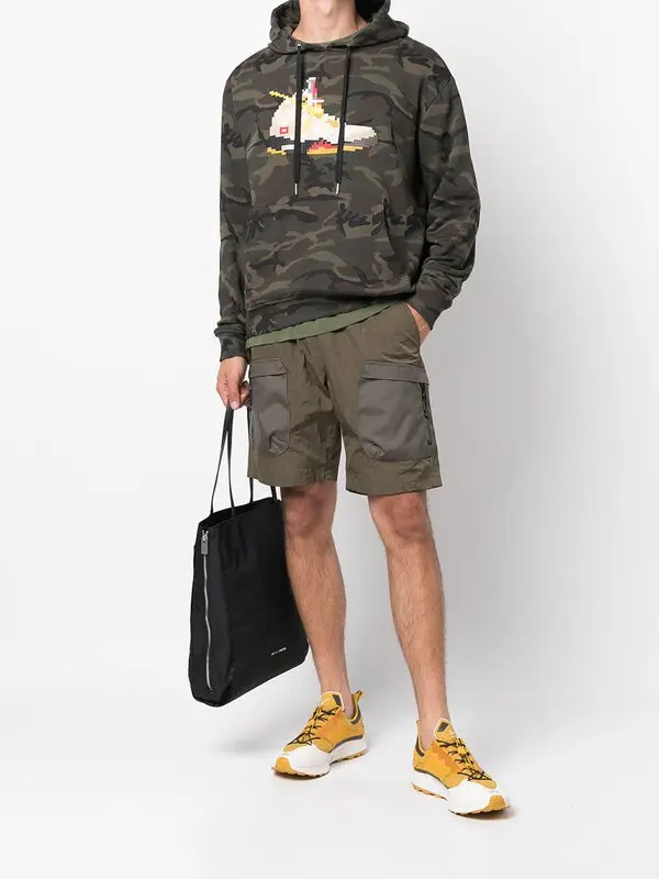 MOSTLY HEARD RARELY SEEN Sail-print Cotton Hoodie - Green