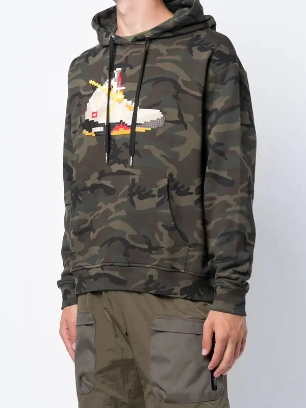 MOSTLY HEARD RARELY SEEN Sail-print Cotton Hoodie - Green