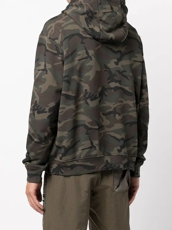 MOSTLY HEARD RARELY SEEN Sail-print Cotton Hoodie - Green